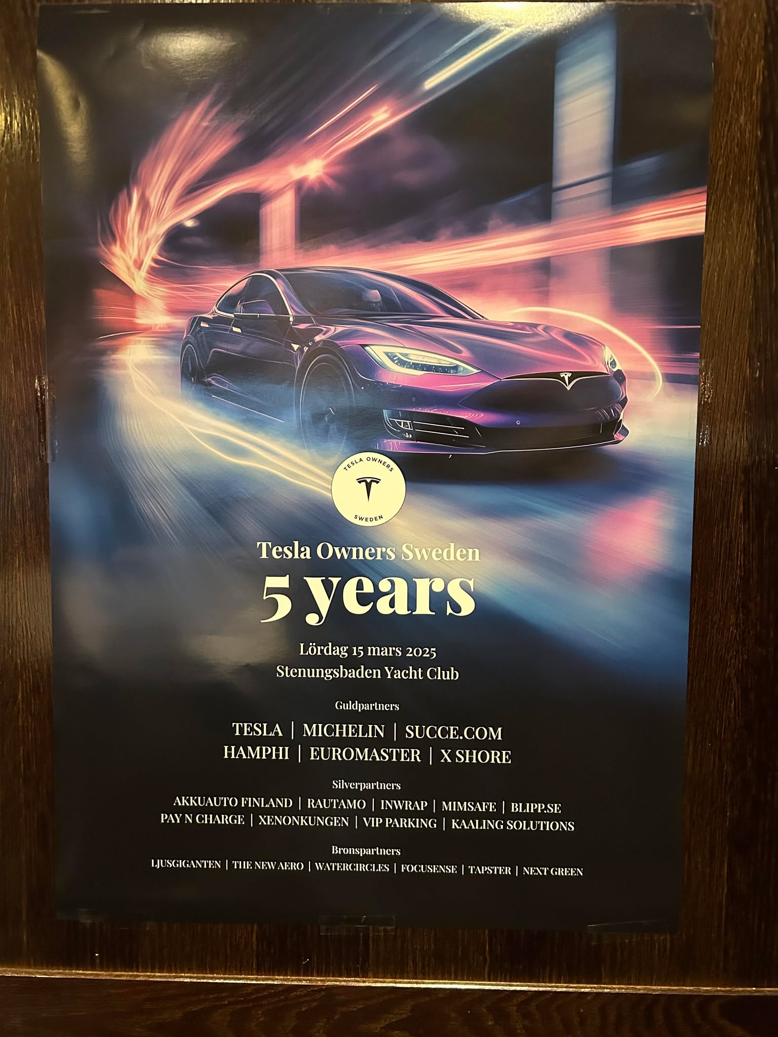 Tesla Owners Sverige 5 års jubilæum | teslaownersdenmark.dk